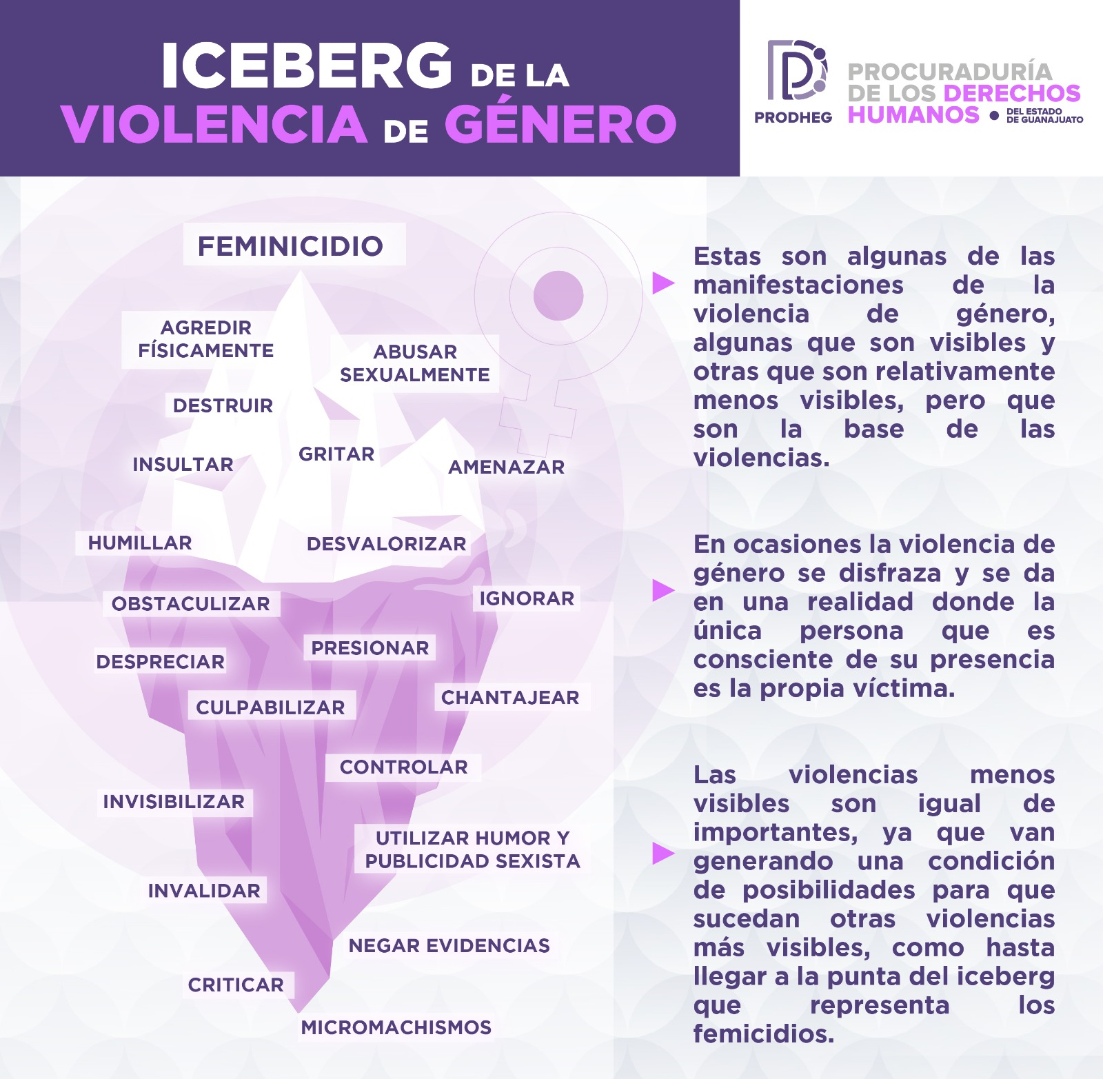 Iceberg de la violencia de género